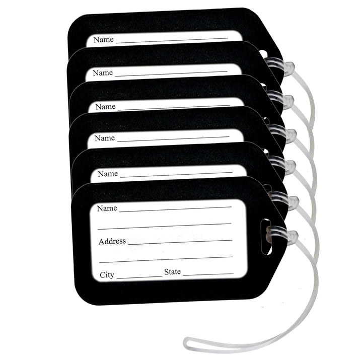 Storite Pack of 6 Luggage Tags, Smart Tags for Travel suitcases, Trave
